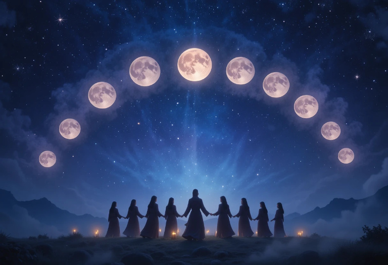 The 13 Esbat Moons and Their Full Moon Magick Meanings | Witches Lore